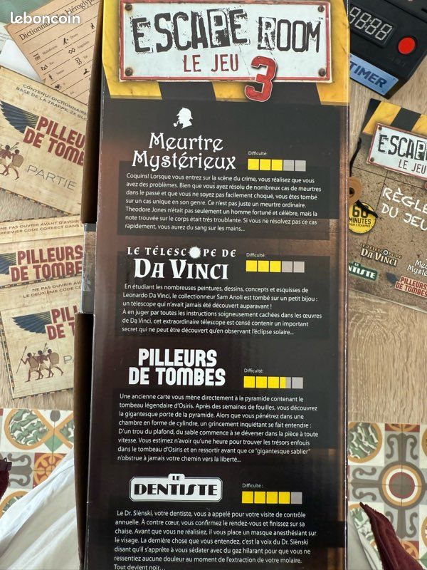 Boîte de jeu Escape Room - Jeux & Jouets