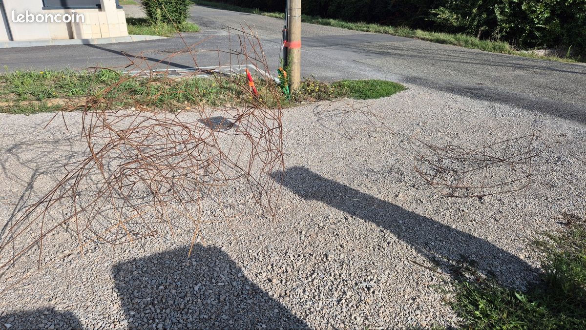 Ferraille (acier piur béton armé + tuyaux d'irrigation) - BTP ...