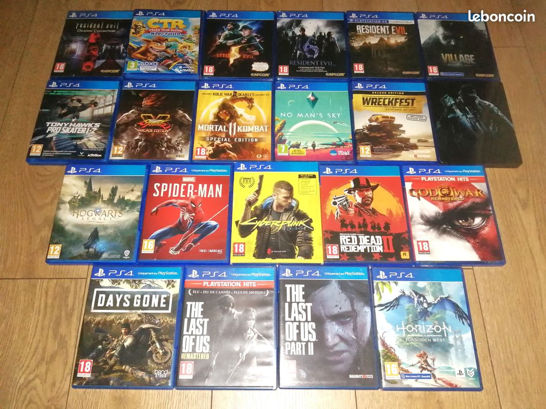 Jeux PS4 DAYS GONE HOGWARTS LEGACY RED DEAD REDEMPTION RESIDENT EVIL ...