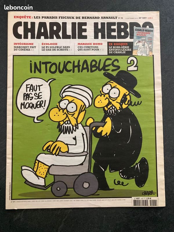 Charlie Hebdo Num. 1057 du 19 Septembre 2012 - Intouchables 2 - Collection