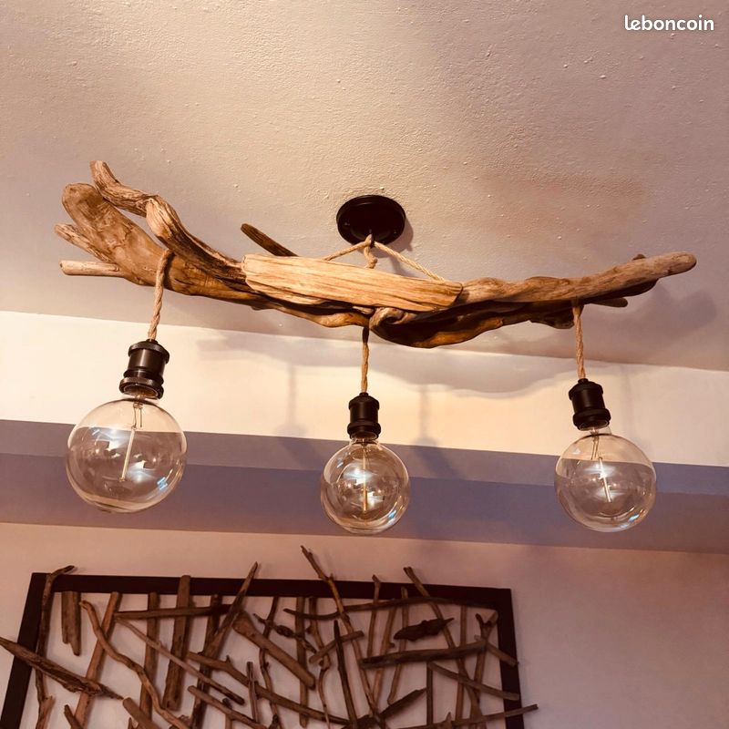 Plafonnier Bois Flotte
