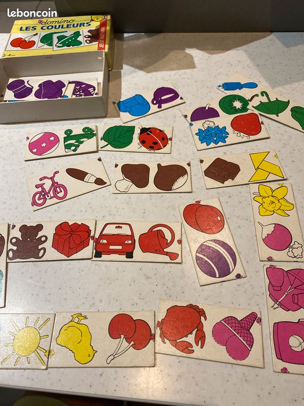Ancien jeux domino les couleurs - Jeux & Jouets