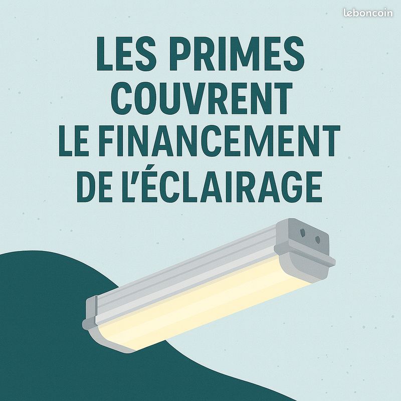 Installation LED industrielle pour zones de stockage avec matériel ...