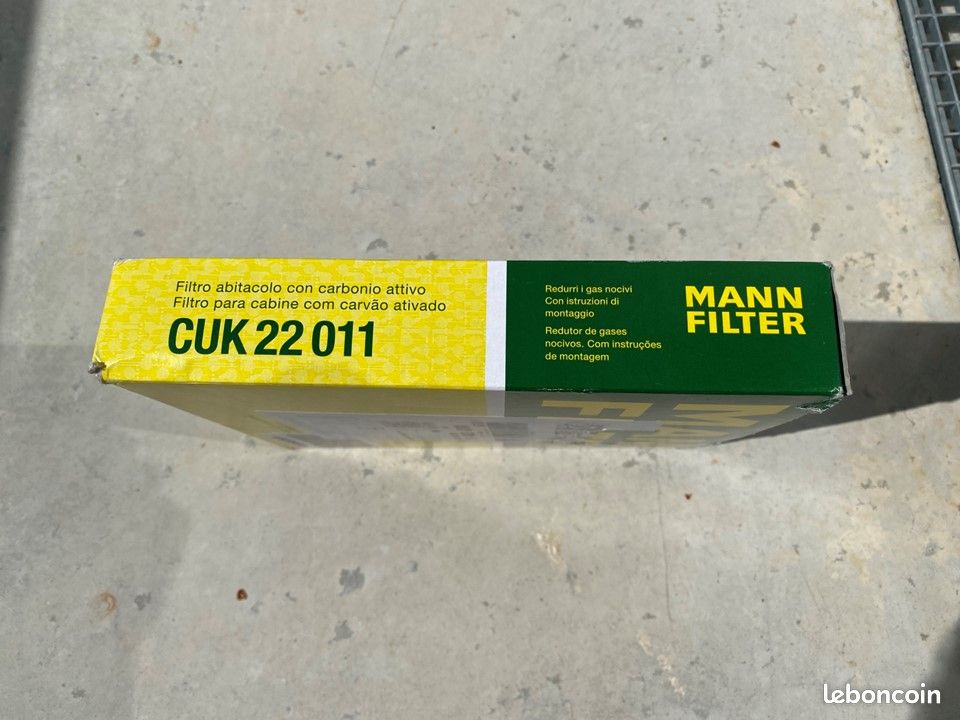 Filtre à air d'habitacle MANN-FILTER Réf : CUK 22 011, neuf dans sa boite - Équipement auto