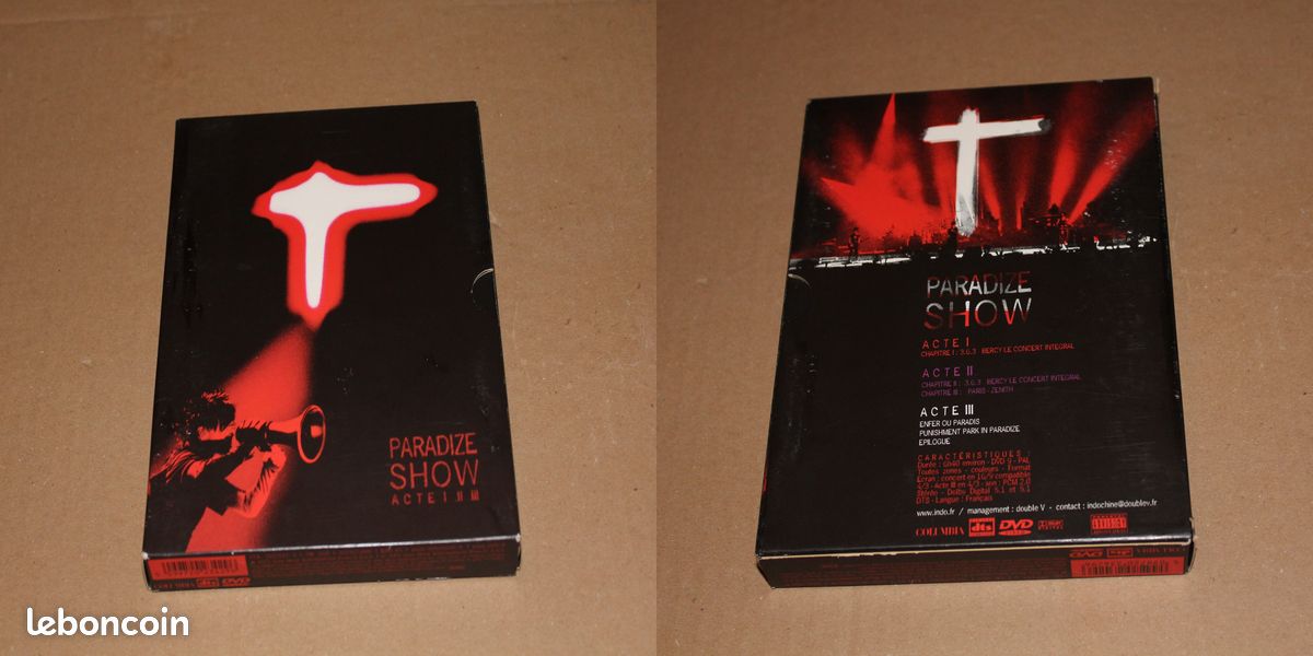 INDOCHINE - PARADIZE SHOW - 3 DVDs - DIGIPACK LIMITED - DVD - Films