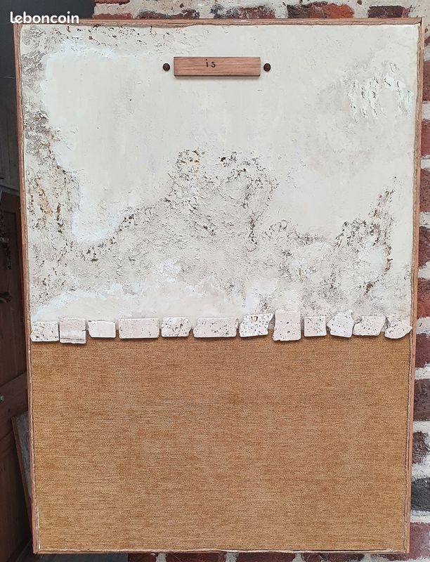 Tableaux velours et travertin - Décoration