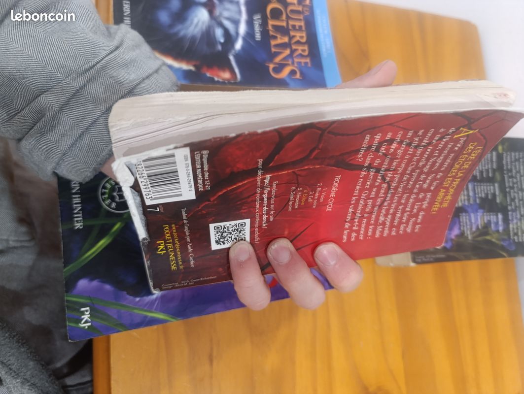 Livres La Guerre des clans cycle 3 1 à 6 ( un peu abimés ) - Livres