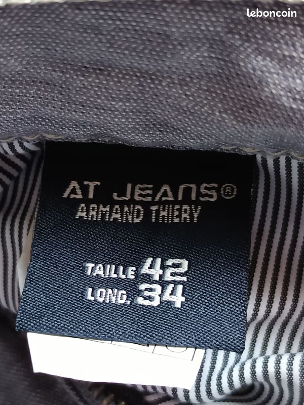 Jean gris 42 Armand Thiery - Vêtements