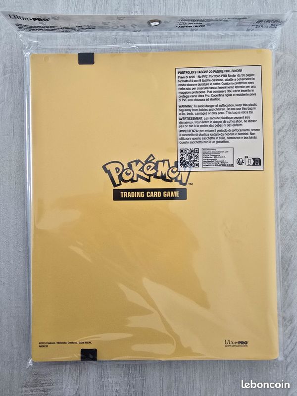 Portfolio Ultra Pro 360 Pokémon Pikachu - Jeux & Jouets