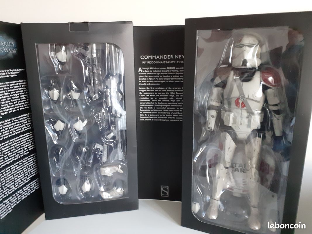 SIDESHOW HOT TOYS CLONE COMMANDANT NEYO 91th RECONNAISSSANCE CORPS STAR ...