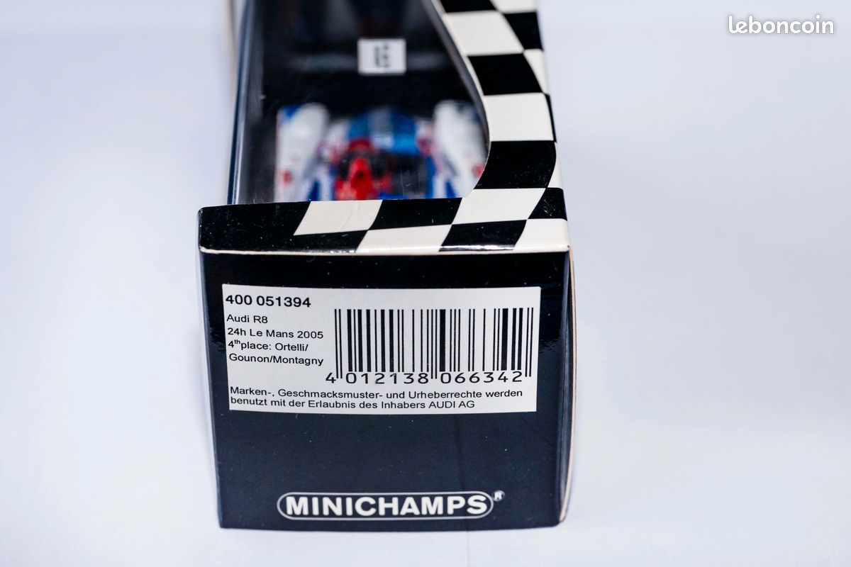 1:43, MINICHAMPS 400051394, AUDI R8 #4 Playstation, Ortelli - Gounon ...