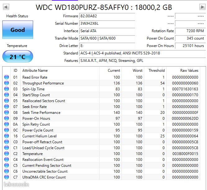Disque dur WD Purple 18 To - Accessoires informatique