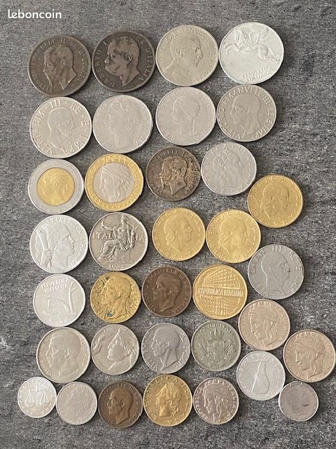 35 pièces Italie différentes - Collection