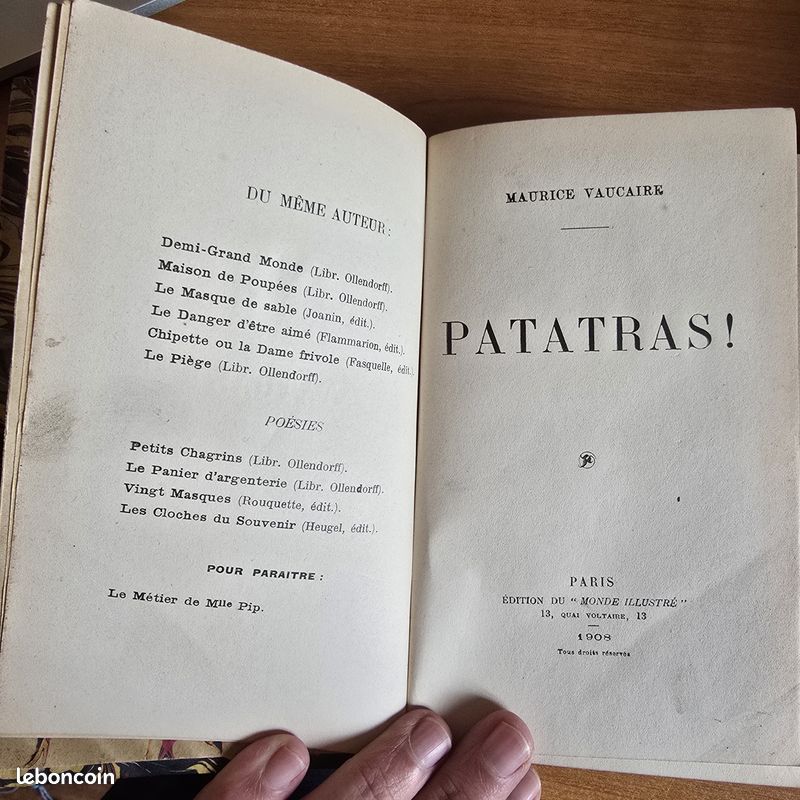 Patatras – Vaucaire - Livres