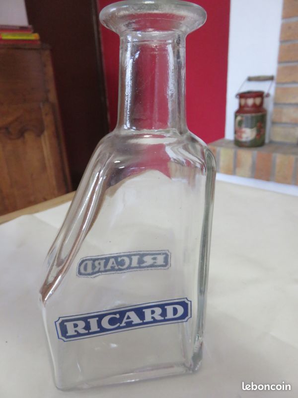 Carafe RICARD en verre logo bleu - Collection