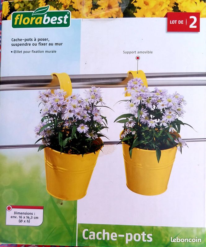 Cache-pots à poser ou à suspendre neufs - Jardin & Plantes