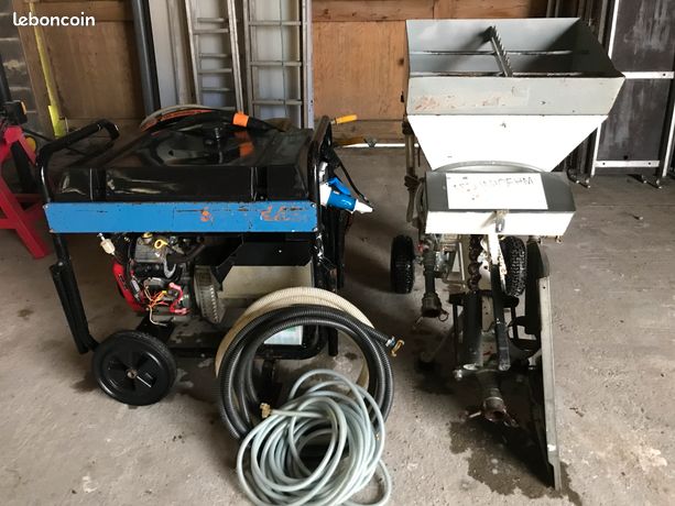 Machine à crépir d'occasion - BTP - Chantier gros-oeuvre - leboncoin