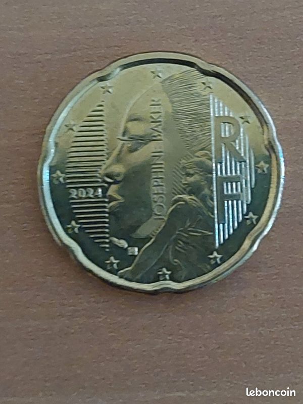 Pièce de 20 cts Josephine Baker - Collection