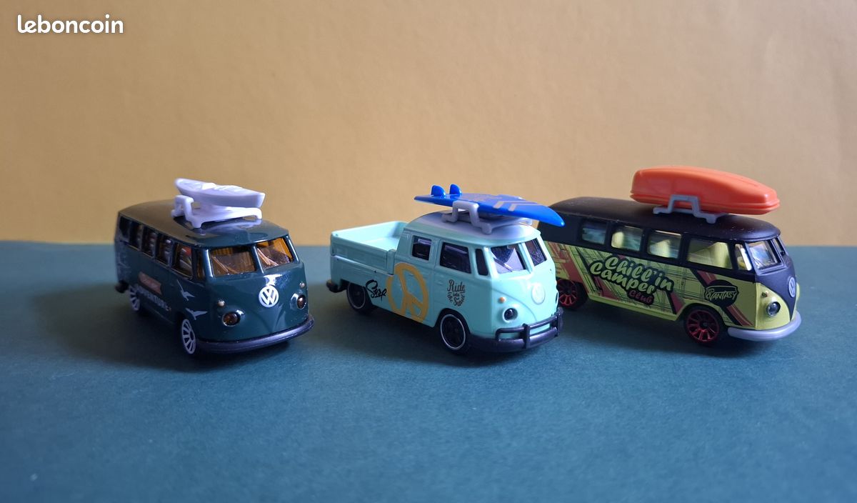 3 x majorette bus T1 échelle 1/59 - Jeux & Jouets