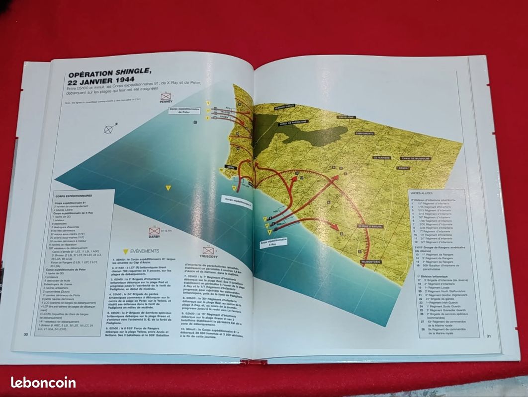 Livre militaire Le débarquement en Italie et la bataille d'Anzio ww2 ...