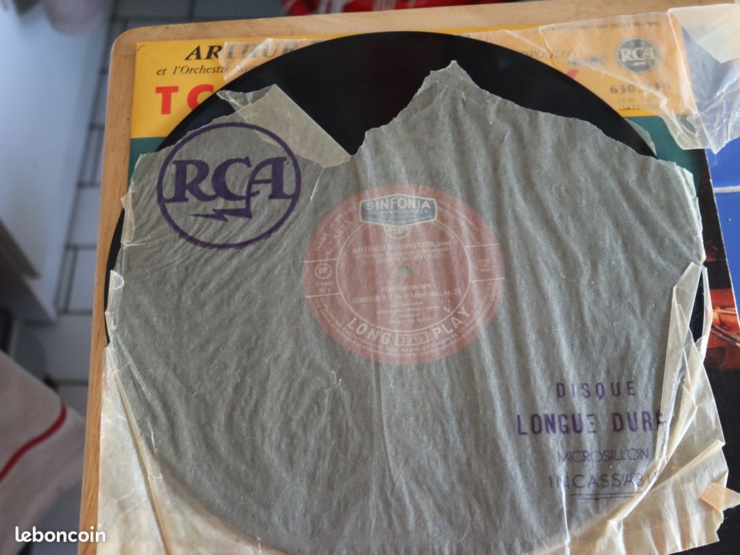 Disque vinyle 33 tours Arthur Rubinstein Tchaikovsky - CD - Musique