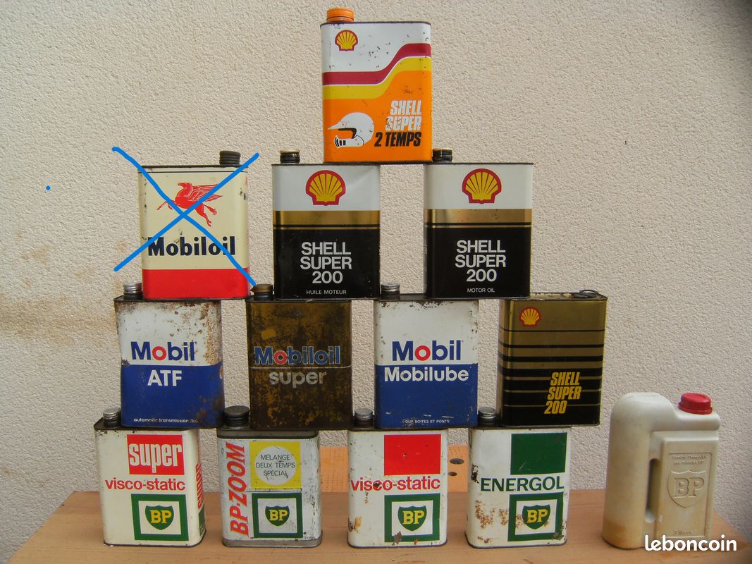 Bidons d'huile anciens - Collection