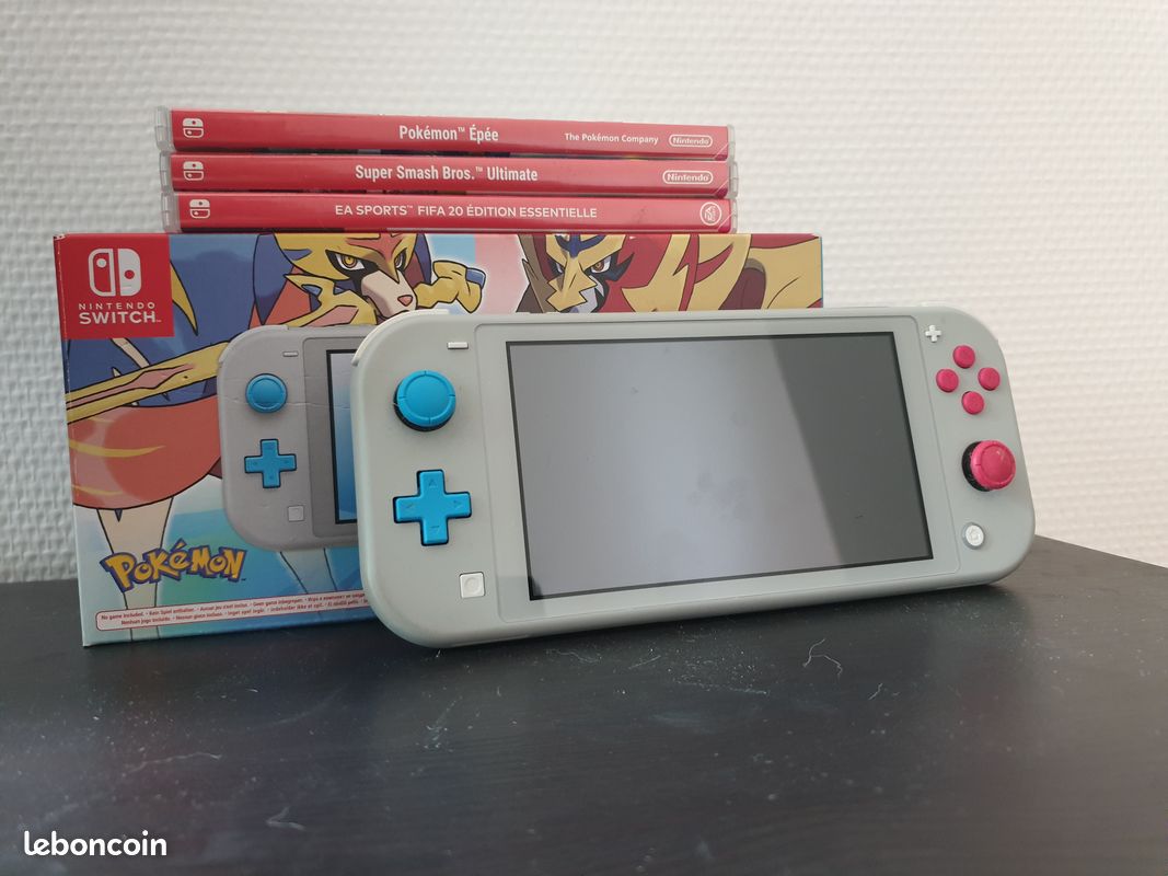 Nintendo Switch Lite - Édition limitée Pokémon Épée et Bouclier - Consoles