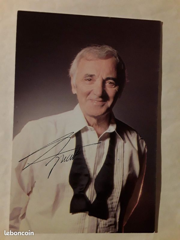 Autographe Charles Aznavour - Collection