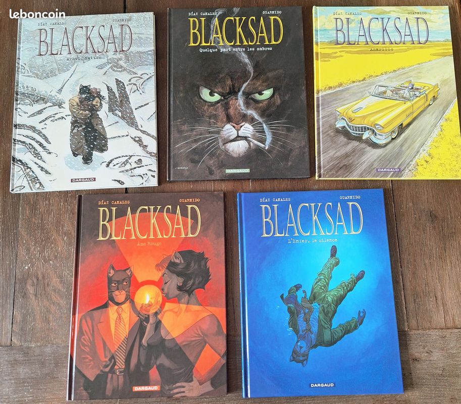 Lot 5 BD " BLACKSAD " de 1 à 5 , état neuf - Collection