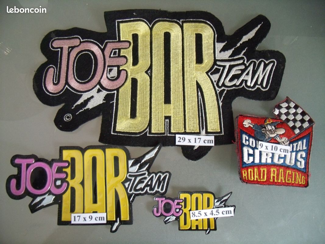 Patchs vintage Joe Bar Team - Équipement moto