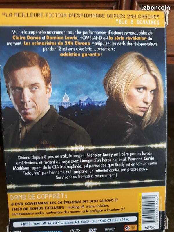 Coffret Séries 1-2-3 Homeland 12 DVD - DVD - Films