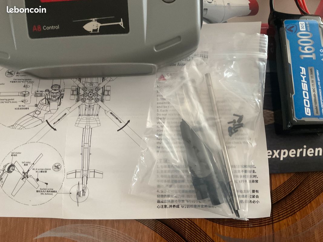 Helicoptère RC Goosky legend E2 gps - Modélisme