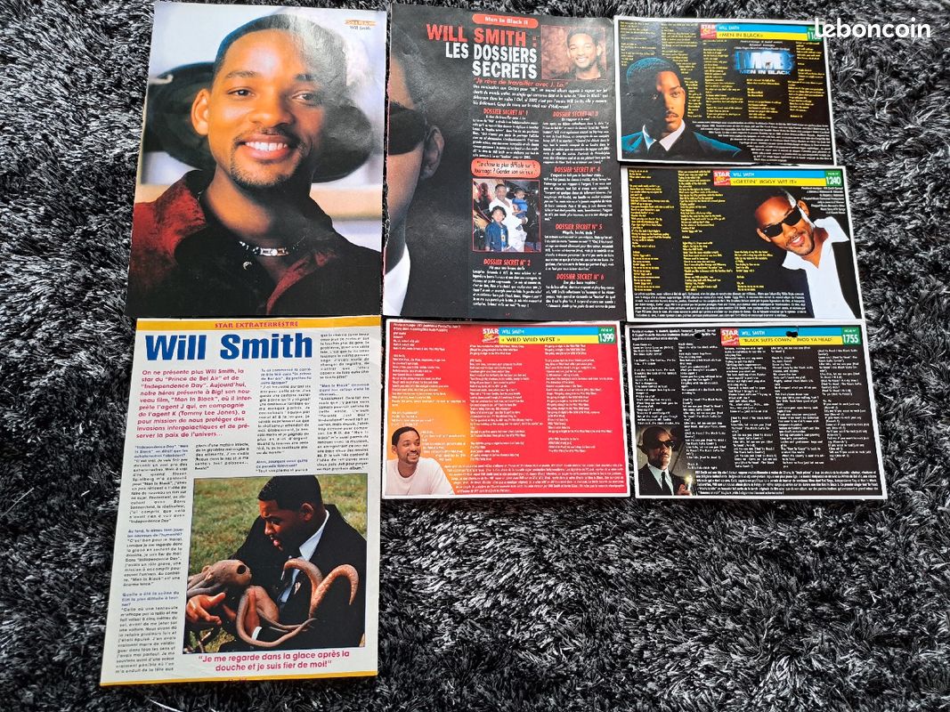 Lot de presse et fiches chanson Will Smith - Collection