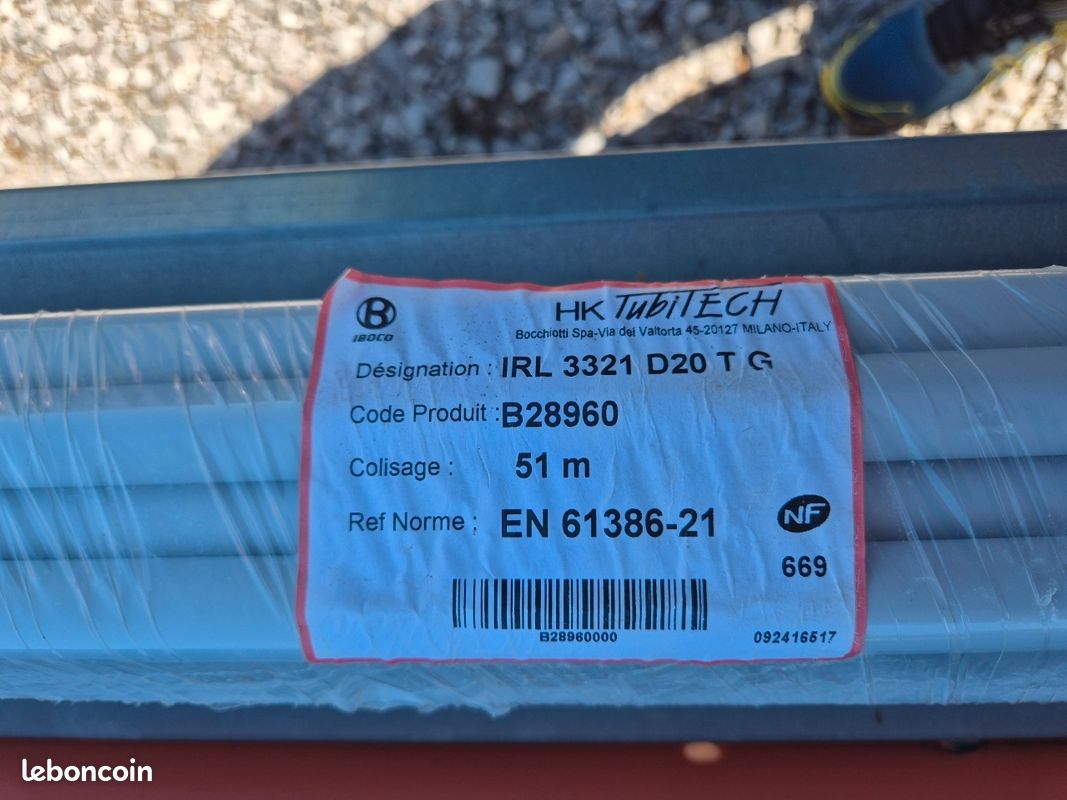 Tubes IRO IRL diametre 20mm - Bricolage