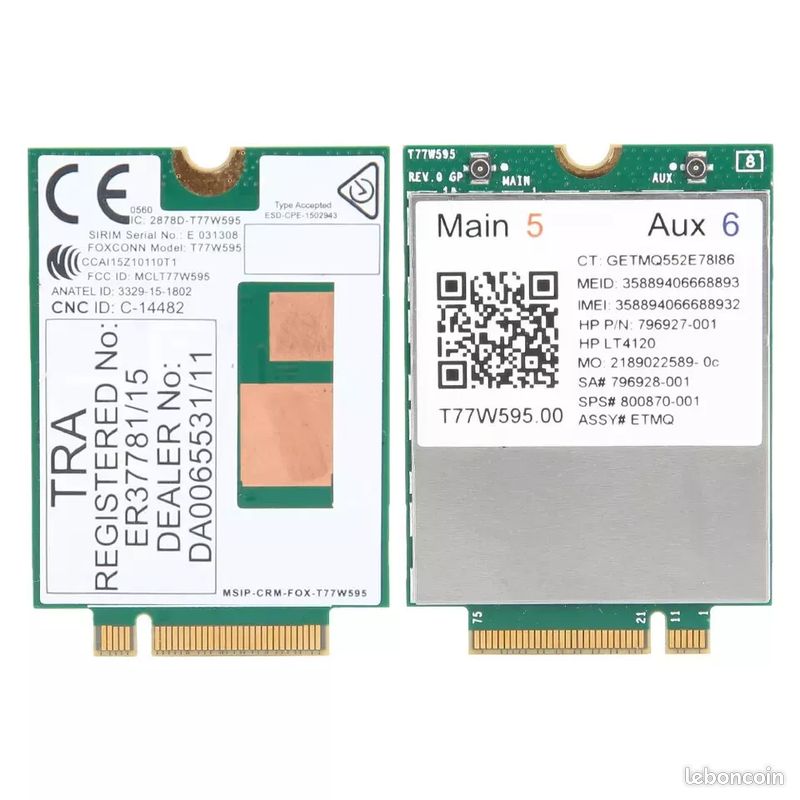 Module HP lt4120 Snapdragon X5 LTE Mobile Broadband (T77W595 ...