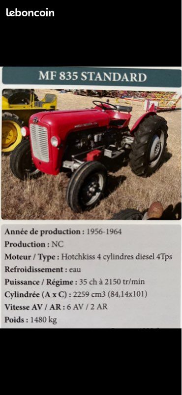 Massey Ferguson 835 - Tracteurs