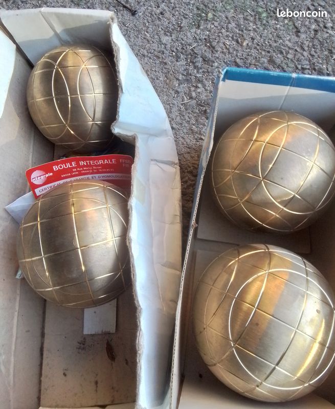 4 Boules de longues Lyonnaise INTEGRALE NEUVE num:84,dia 94,Poid 1030gr ...