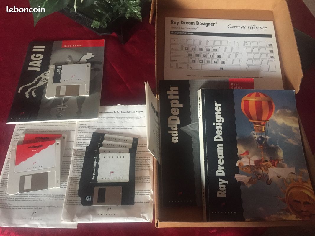 En boîte pour Mac: RAY DREAM, JAG II + Illustrator (ADOBE) - Accessoires informatique