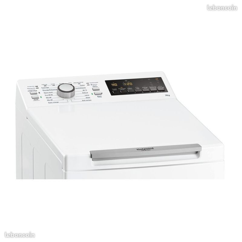 Lave-linge top ARISTON HOTPOINT idem WHIRLPOOL 7 kg 1200 trs/min ...