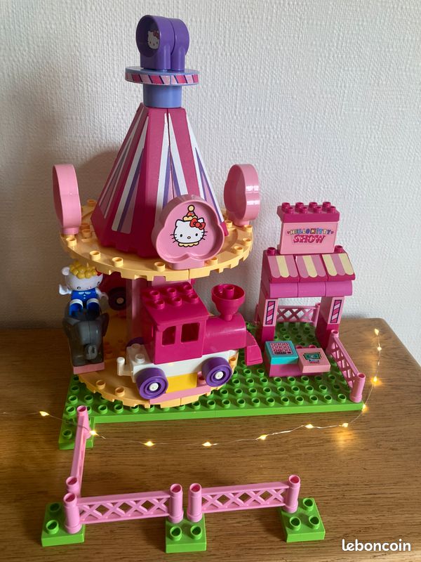 Duplo lego Hello Kitty Kity éléphant manège train voiture - Jeux & Jouets