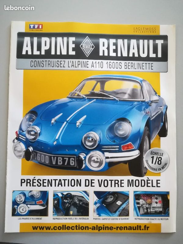 Maquette renault alpine A110 en 1/8ème - Collection