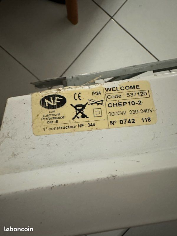 Chauffage électrique - Welcome Electronic - Électroménager