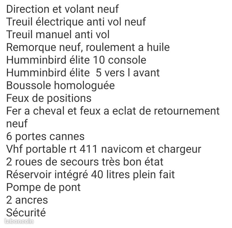 Vends bombard db500 - Nautisme