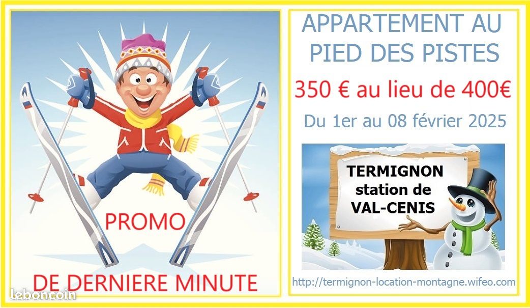 PROMO du 01 au 08/02/25 soit 350 euros au lieu de 400 - Locations ...