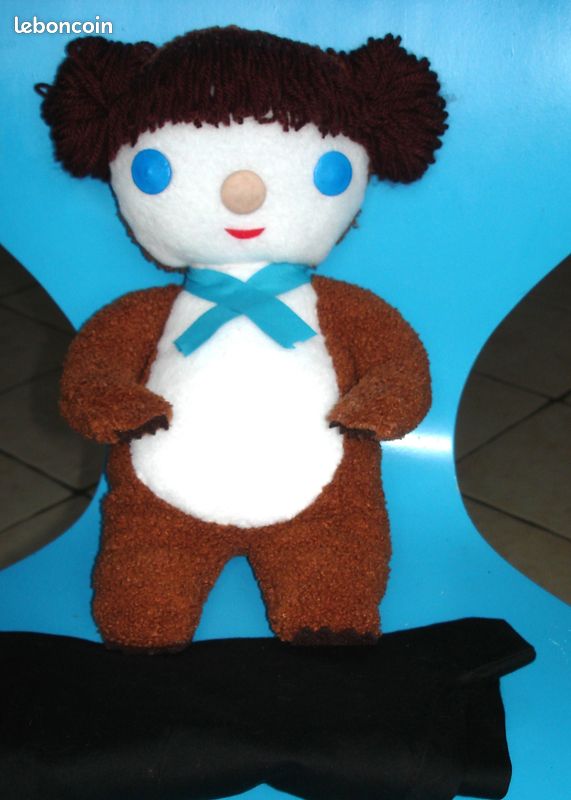 Peluche Ours Style Colargol 38 cm TBE avec bras articulés - Collection