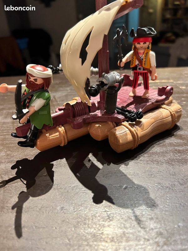 Playmobil pirates radeau avec pirates des ténèbres - Jeux & Jouets