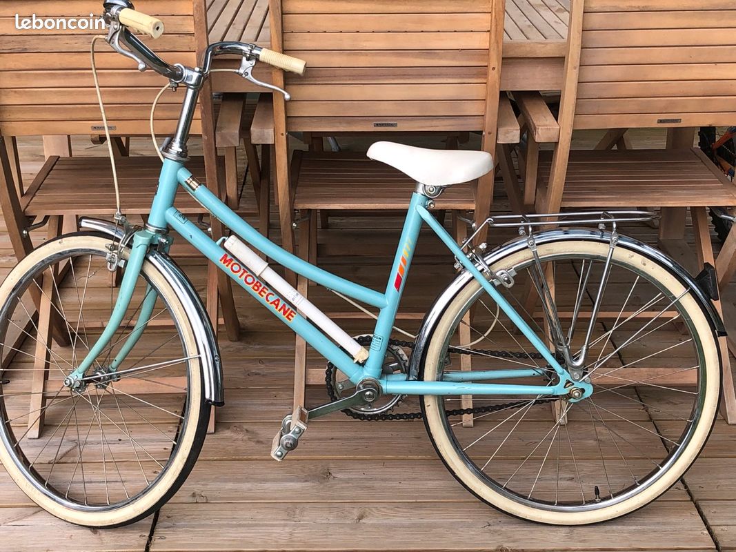Vélo enfant fille de 6 à 9 ans vintage marque moto bécane - Vélos