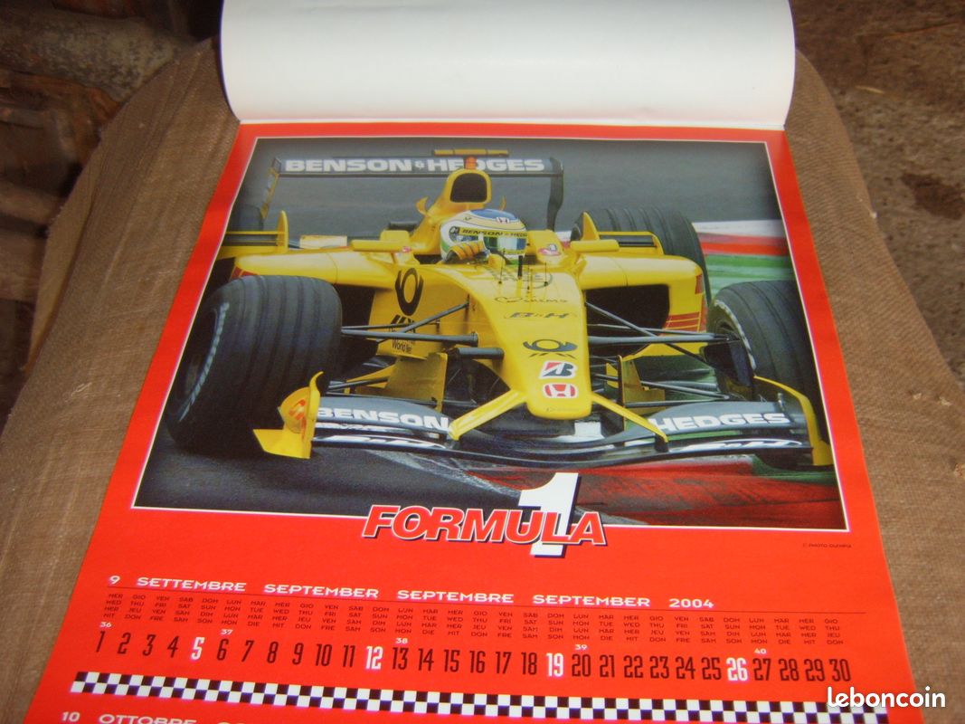 Calendrier vintage Formula 1 de 2004 - Collection