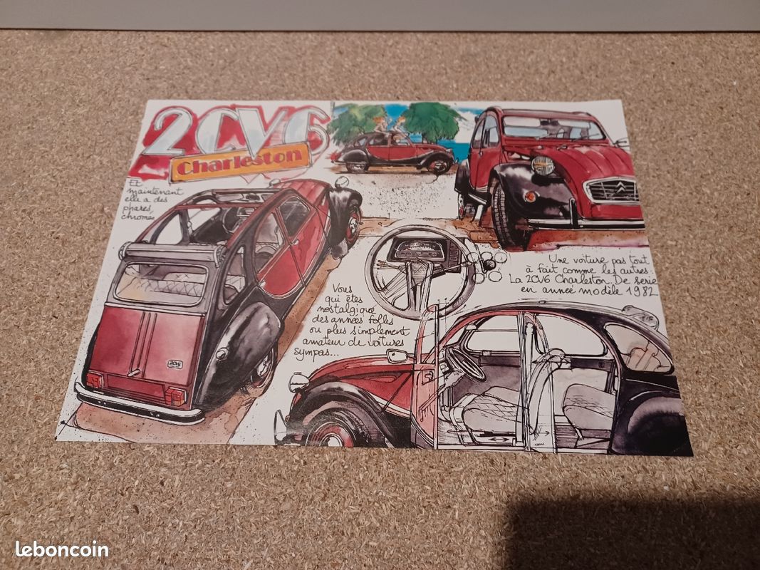 Brochure pub citroen 2cv charleston 1981 - Collection