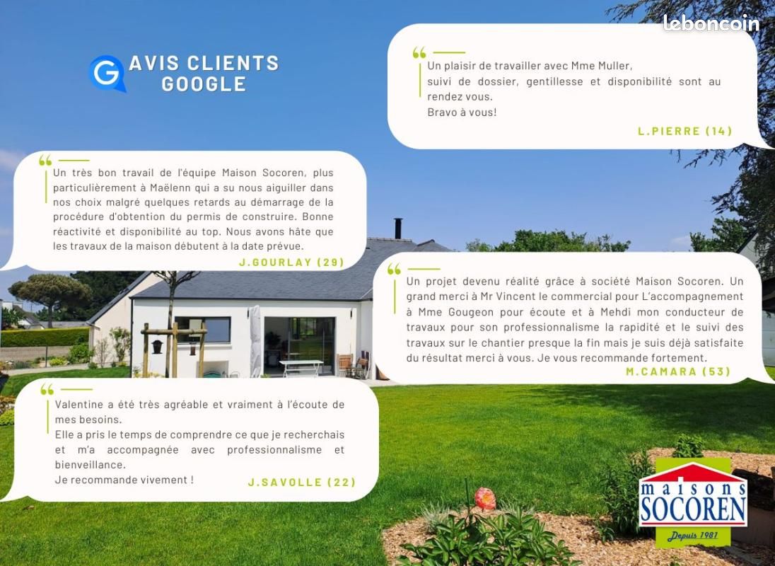 Terrain 308 m² Brech - Ventes immobilières